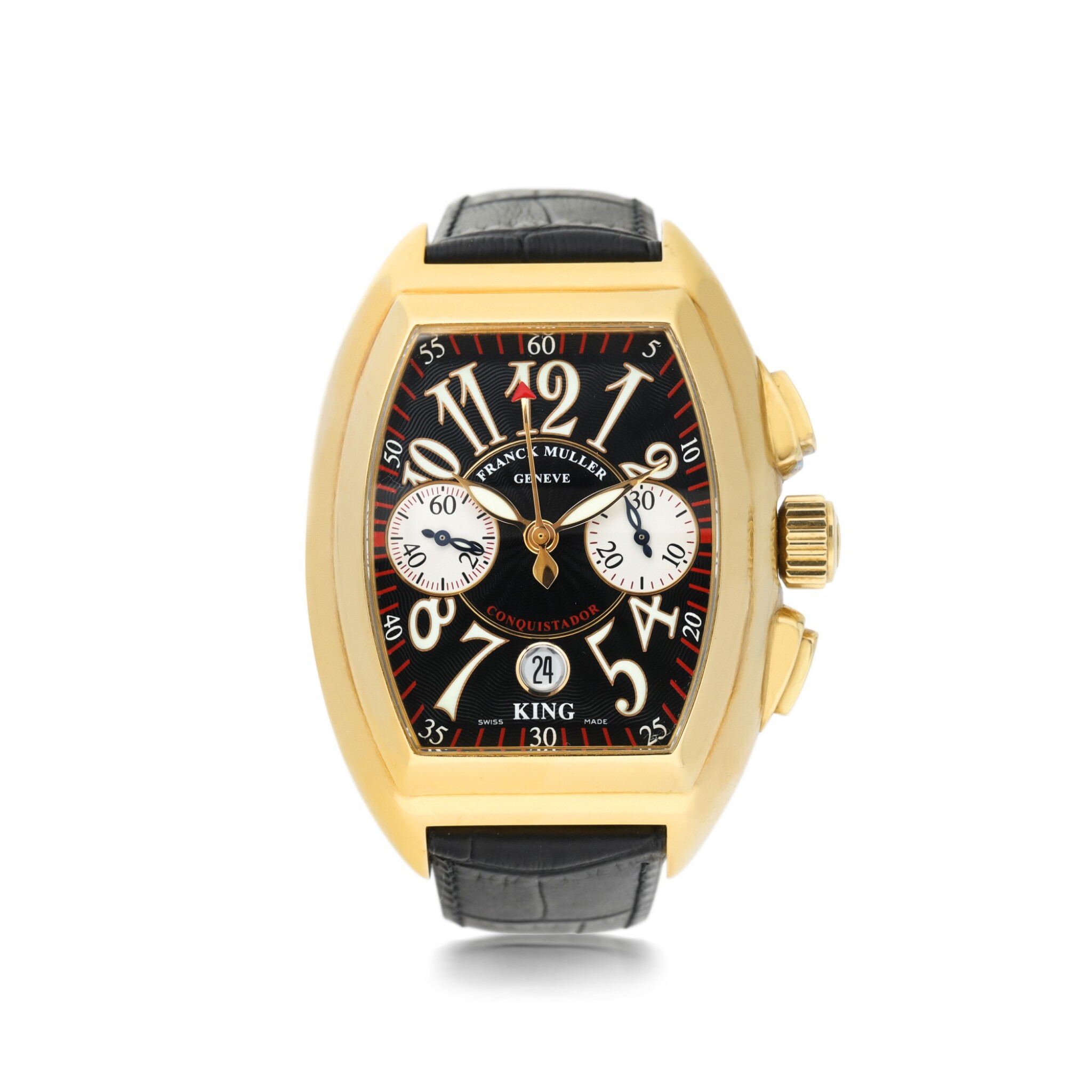 Franck Muller Conquistador 8005 Yellow gold Black 2001 United States Watches Weekly New York Lot 806 EveryWatch